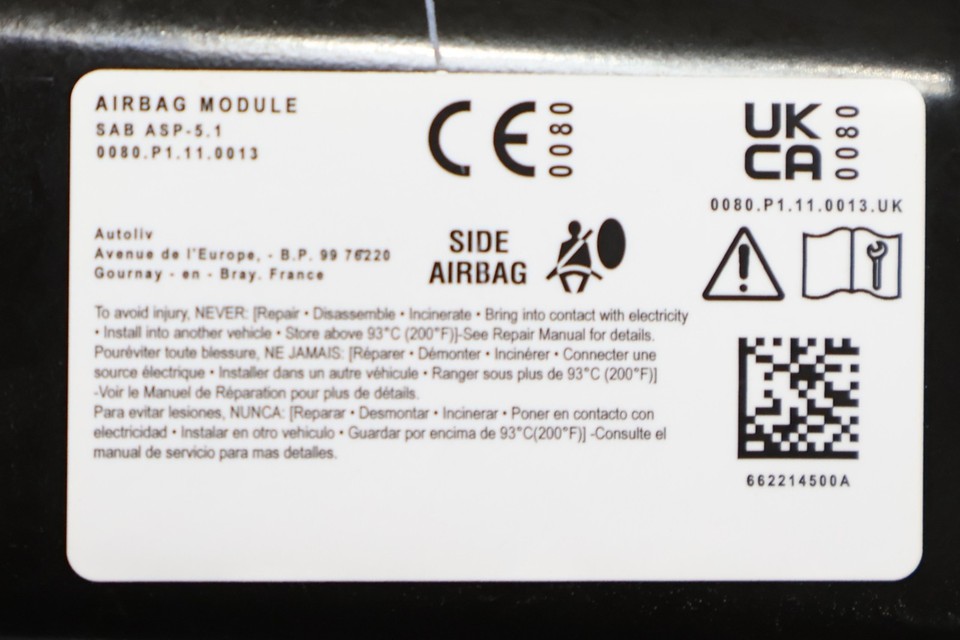 2023-25 ACURA INTEGRA REAR RIGHT SIDE SEAT CUSHION INNER BOLSTER TRIM ...