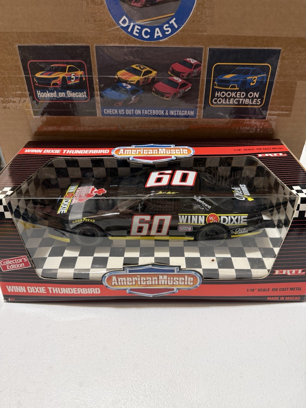 Mark Martin #60 Winn Dixie American Muscle Ertl 1/18 1995 Nascar ...