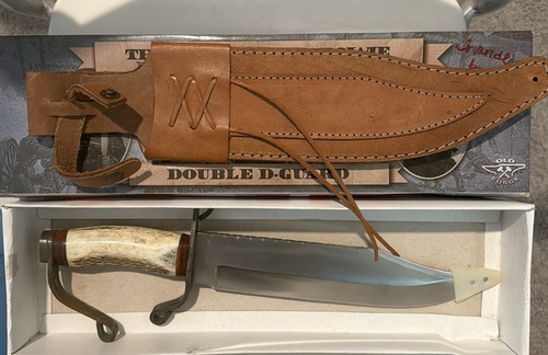 RECREATION/Replica BOWIE KNIFE D-GUARD CIVIL CONFEDERATE ARMY *read ...