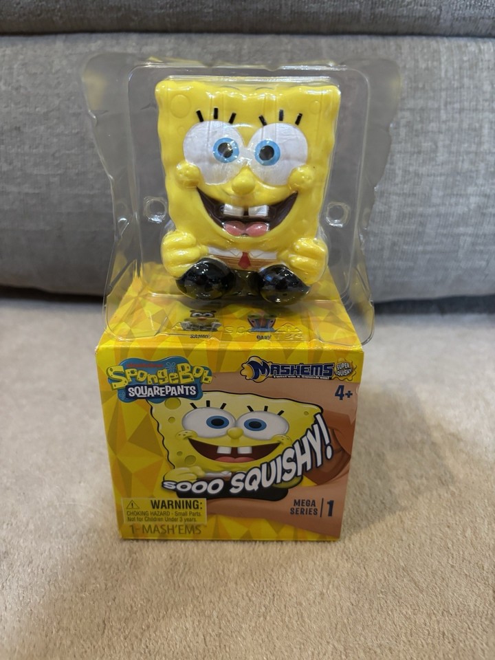 NEW SPONGEBOB SQUAREPANTS Mashems Mega series squishy toy fidget ...