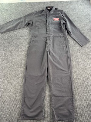 Wear Guard Coveralls Mens 44 R One Piece Gray Exxon Mobil Gas Station ...