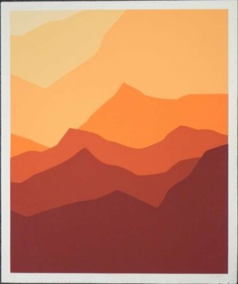 Doug Danz Signed Abstract Landscape Fine Art Print Alpine A | eBay