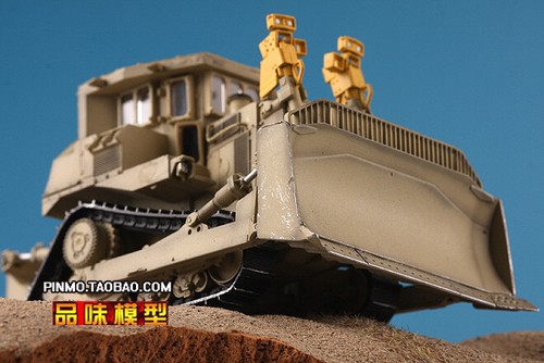 1/72 US Army D9R Armored Engineering Bulldozer Model Sand Color Coating ...