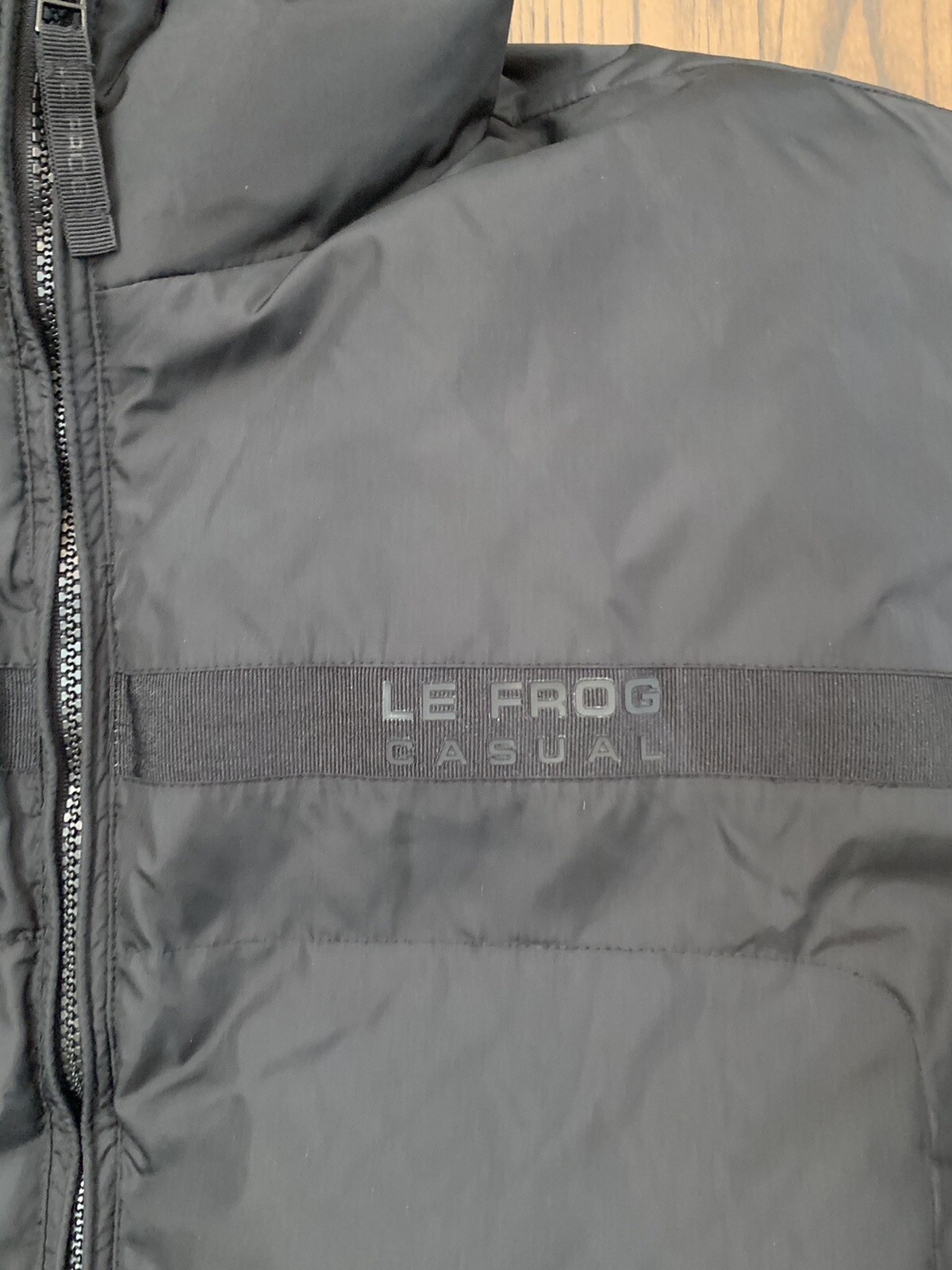 Le Frog Casual Mens Zip Up Insulated Vest Black Sz Large | eBay