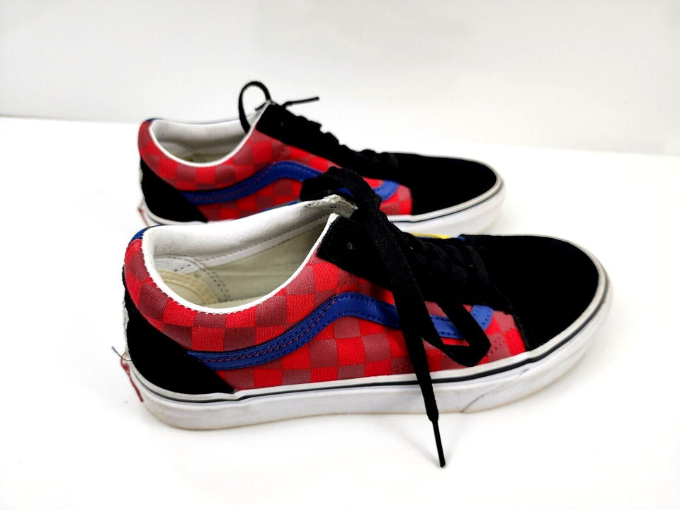 Vans Off the Wall Old Skool Suede and Canvas Low Top Multi-Colored ...