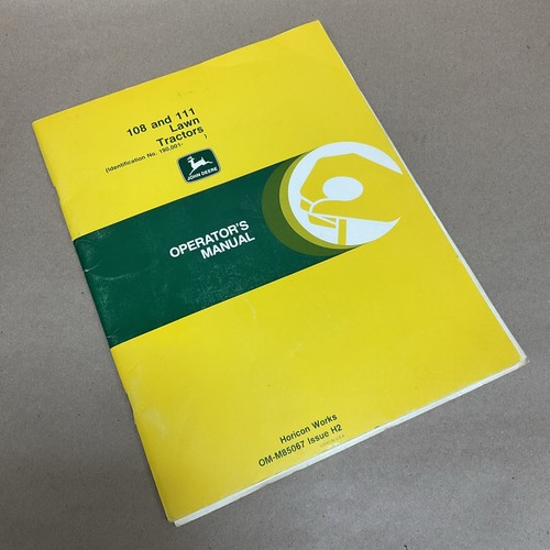 ORIGINAL John Deere 108 111 Lawn Tractors Operators Manual Owners ...