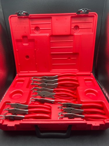 Snap-On SRPC112 12pc Snap Ring Pliers Set in Red Case CB0425TS ...