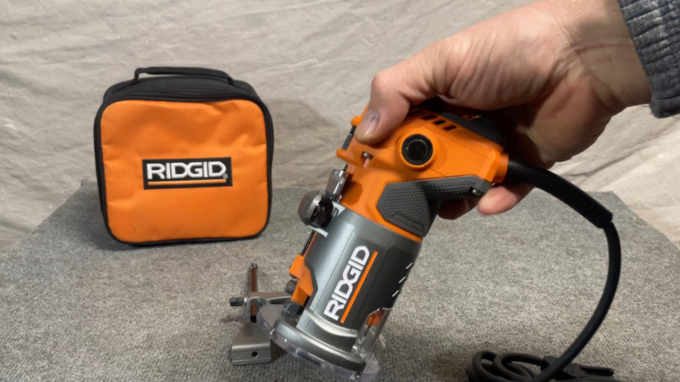 RIDGID 5.5 Amp Compact Fixed-Base Corded Router R24012 | eBay