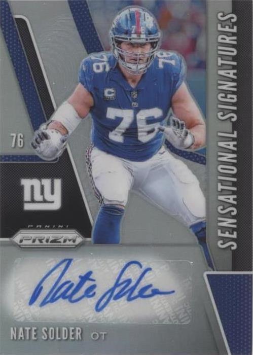2019 Panini Prizm - Sensational Signatures Nate Solder #SE-NAS (AU) for ...