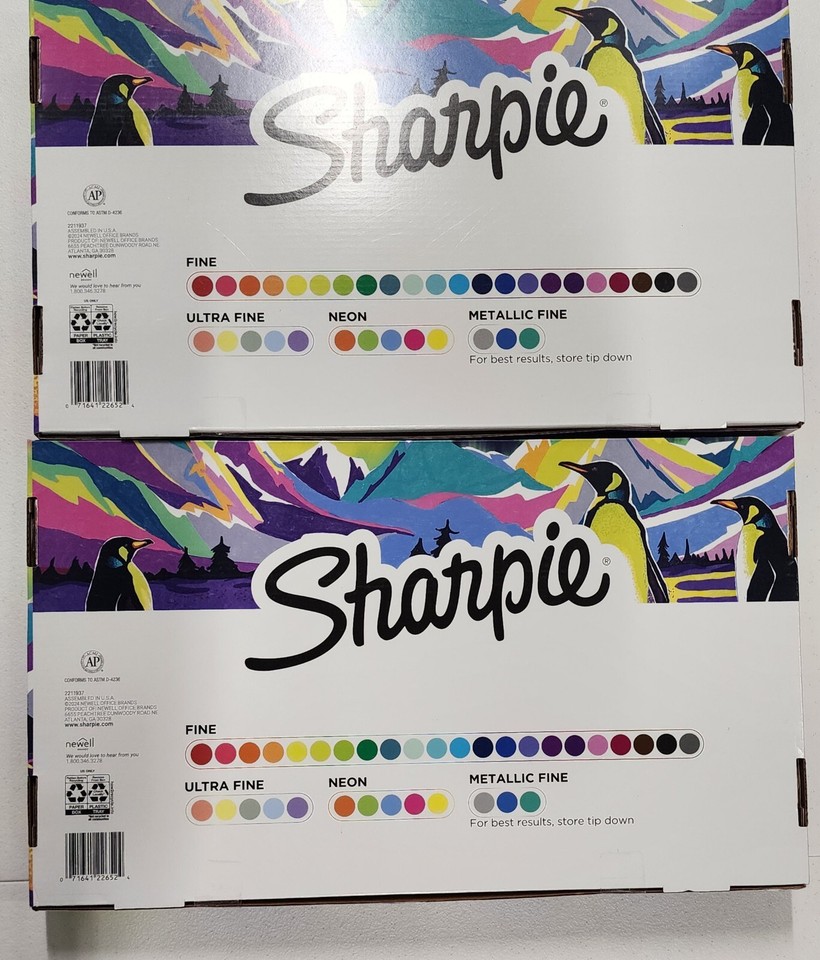 Sharpie (2 Packs) 35pk Permanent Fine Point and Ultra-Fine Point ...