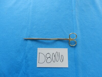 D8006 Genzyme Bayonet Surgical Scissors Blunt Curved Tip 22.9cm Long 32 ...