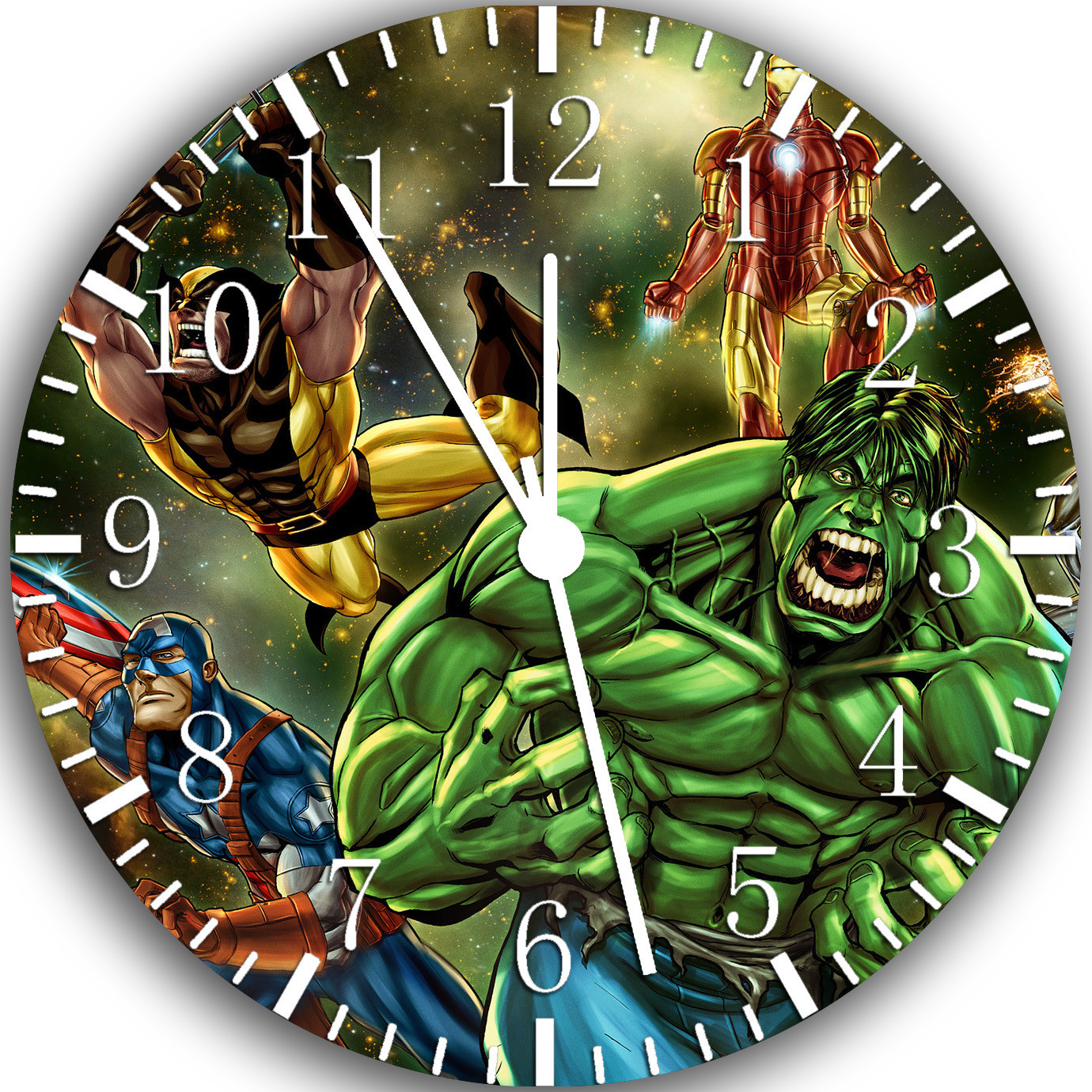 The Avenger Hulk Frameless Borderless Wall Clock Nice For Gifts or ...