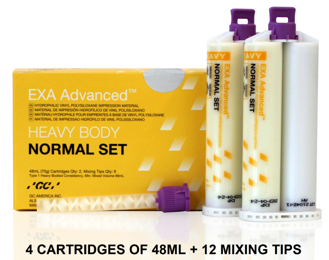 EXA Advanced™ Heavy Body Normal Set Impression Material 48mL + Tips by ...