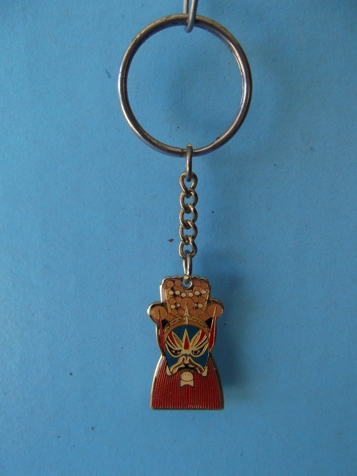 Unidentified Metal Evil Face/Mask Key Chain 1.5"in tall | eBay