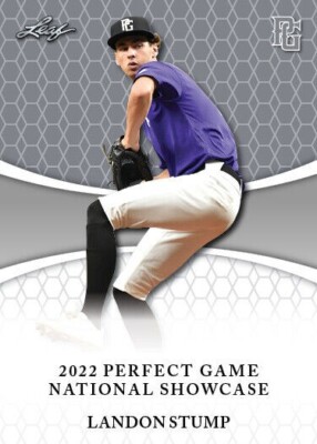 Landon Stump 2022 Feuille Parfait Jeu " 1ère Ever Imprimé " Carte ...