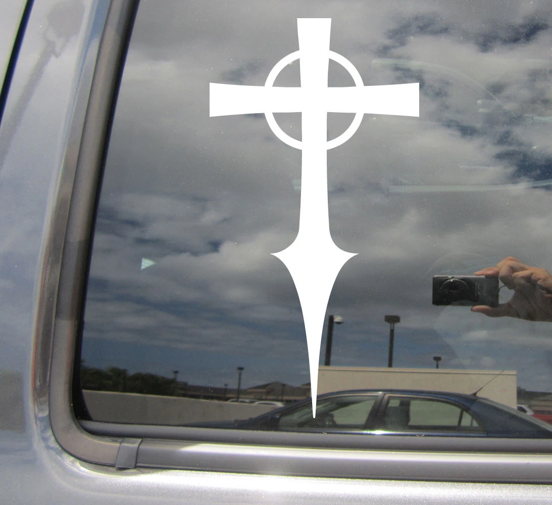 Gothic Cross Decal