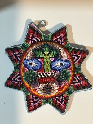Handmade Huichol Beaded Sun | eBay
