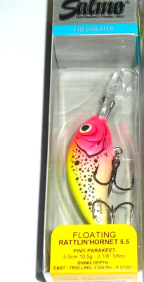 Salmo 5.5 F Rattlin' Hornet Crankbaits (Pink Parakeet) | eBay