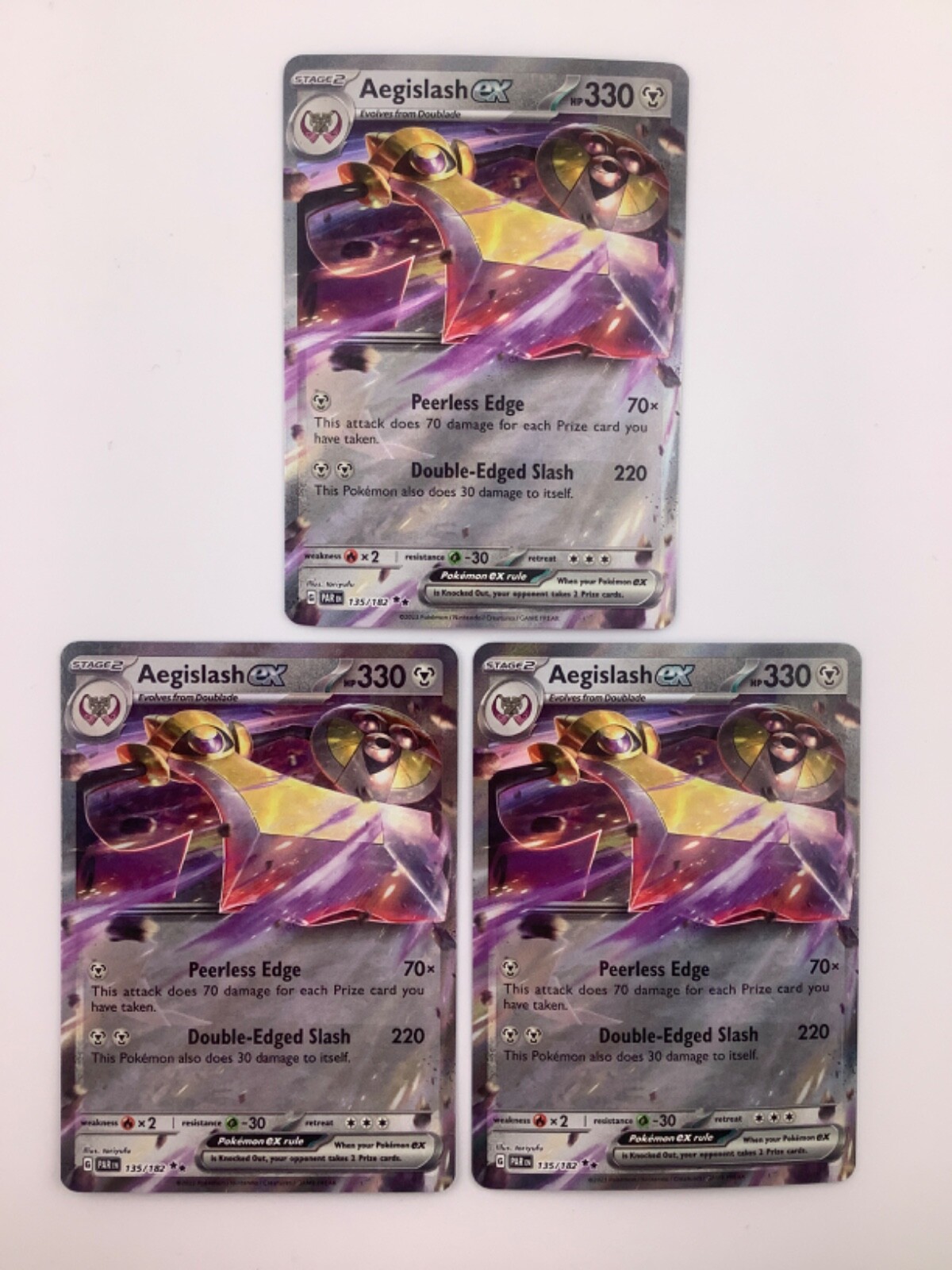 Pokemon TCG Aegislash ex 135/182 Paradox Rift Double Rare Holo NM | eBay