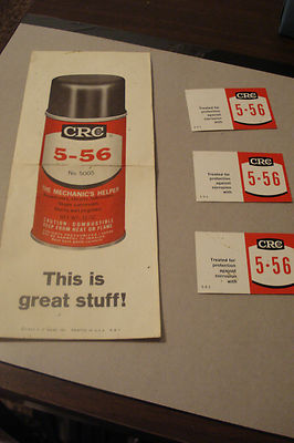 HOT ROD DRAG RACING DECAL STICKER VINTAGE 1967 CRC NOS (4) 5-56 CRC ...