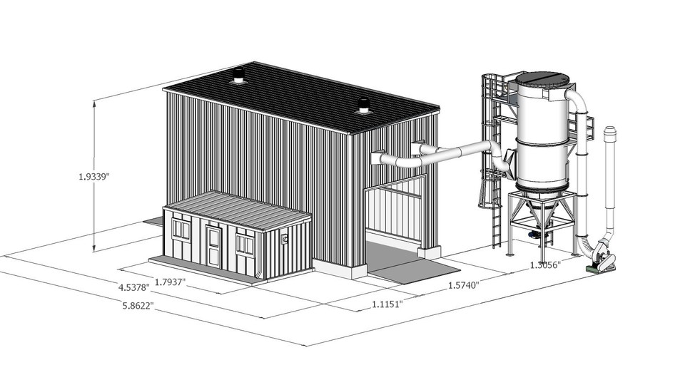 N Scale Truck Shed-Office-Cyclone Kit for Grain Elevator Structures | eBay
