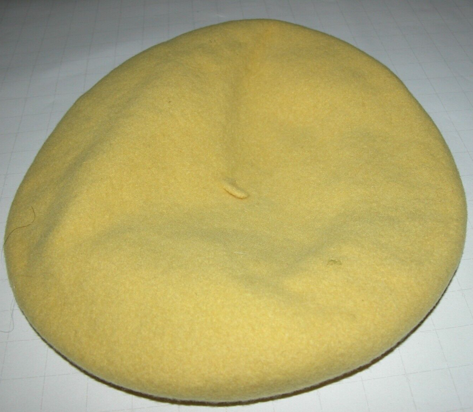 Rare Vintage Kangol Beret Capette in mustard yellow | eBay UK