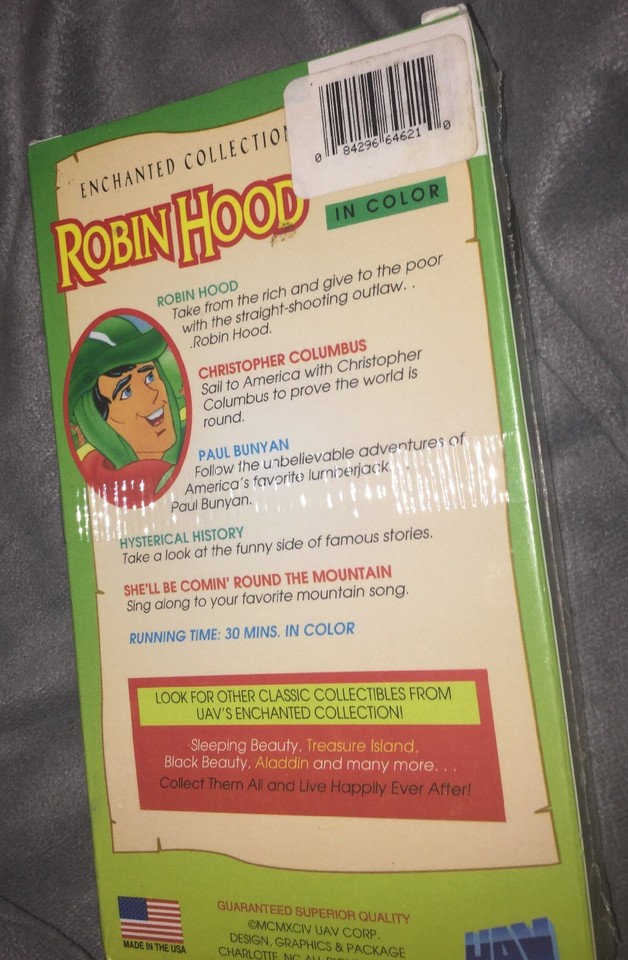 Enchanted Collection Robin Hood In Color (VHS) Sealed New Rare | eBay