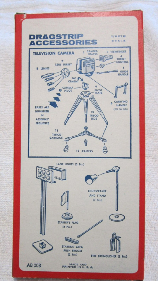 AMT DRAG STRIP ACCESSORIES 1/25 SCALE VINTAGE | eBay
