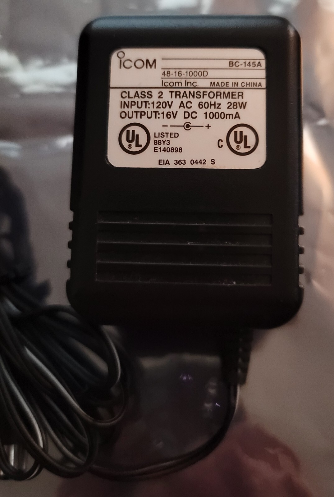 Icom Radio AC Adapter Charger Power Supply Bc-145a for sale online | eBay