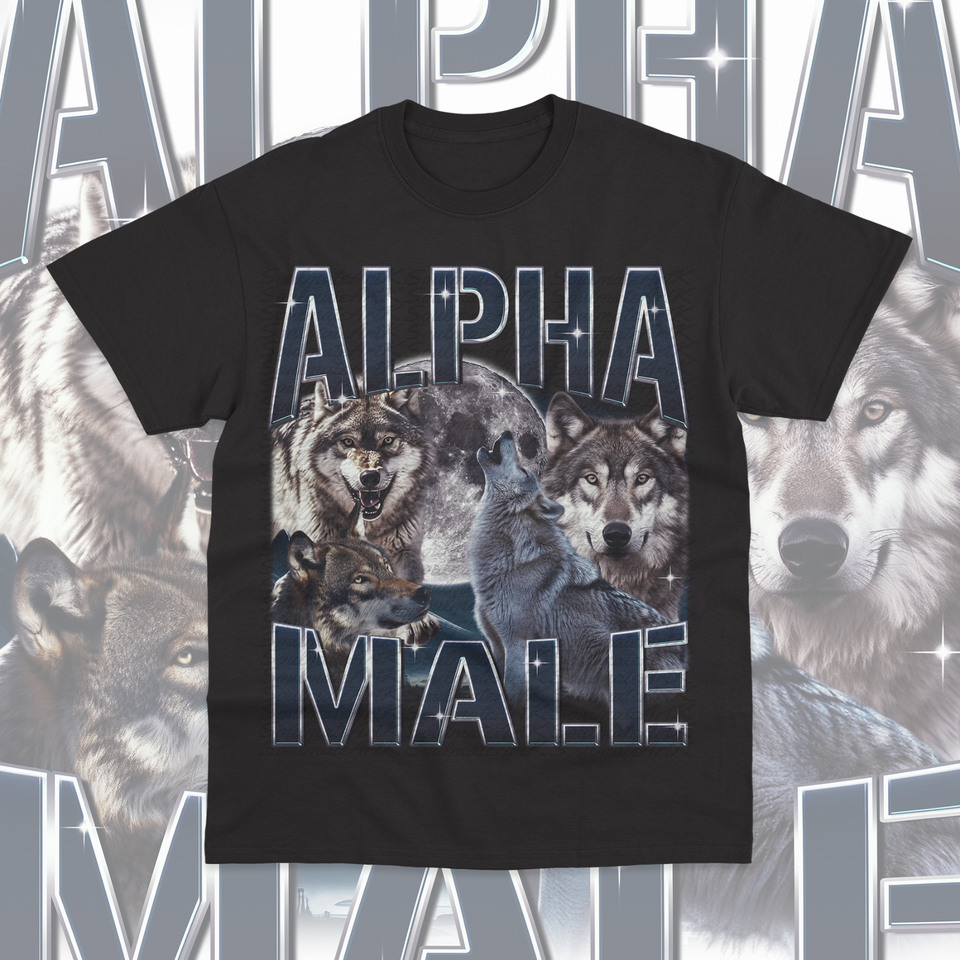 Alpha Male Wolf T-Shirt Unisex Animal Wolves Pack Alpha Male Sweater ...