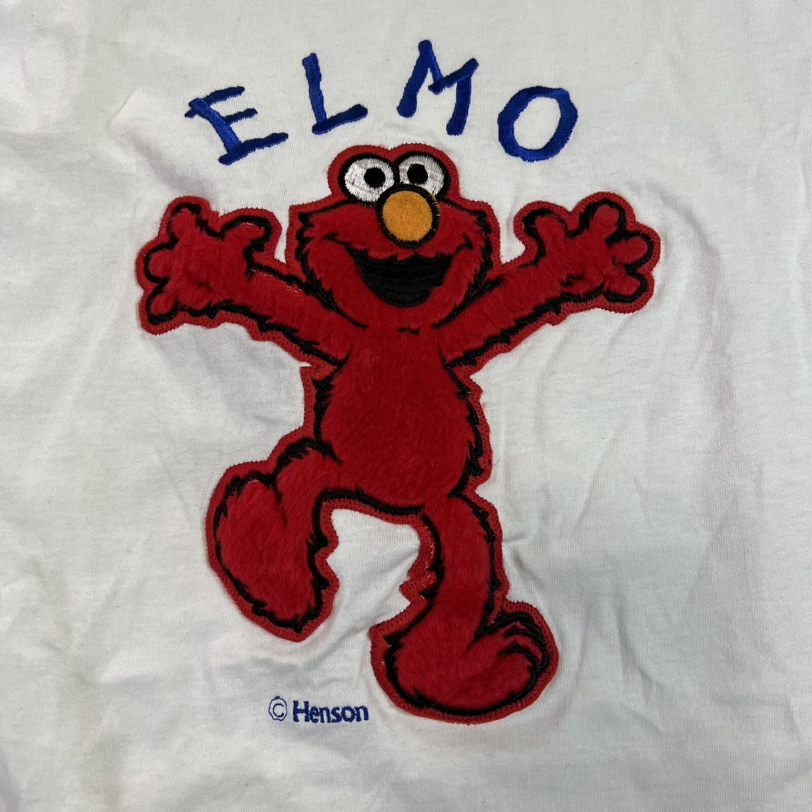 Vintage Sesame Street Elmo Fuzzy Furry White Muppets … - Gem