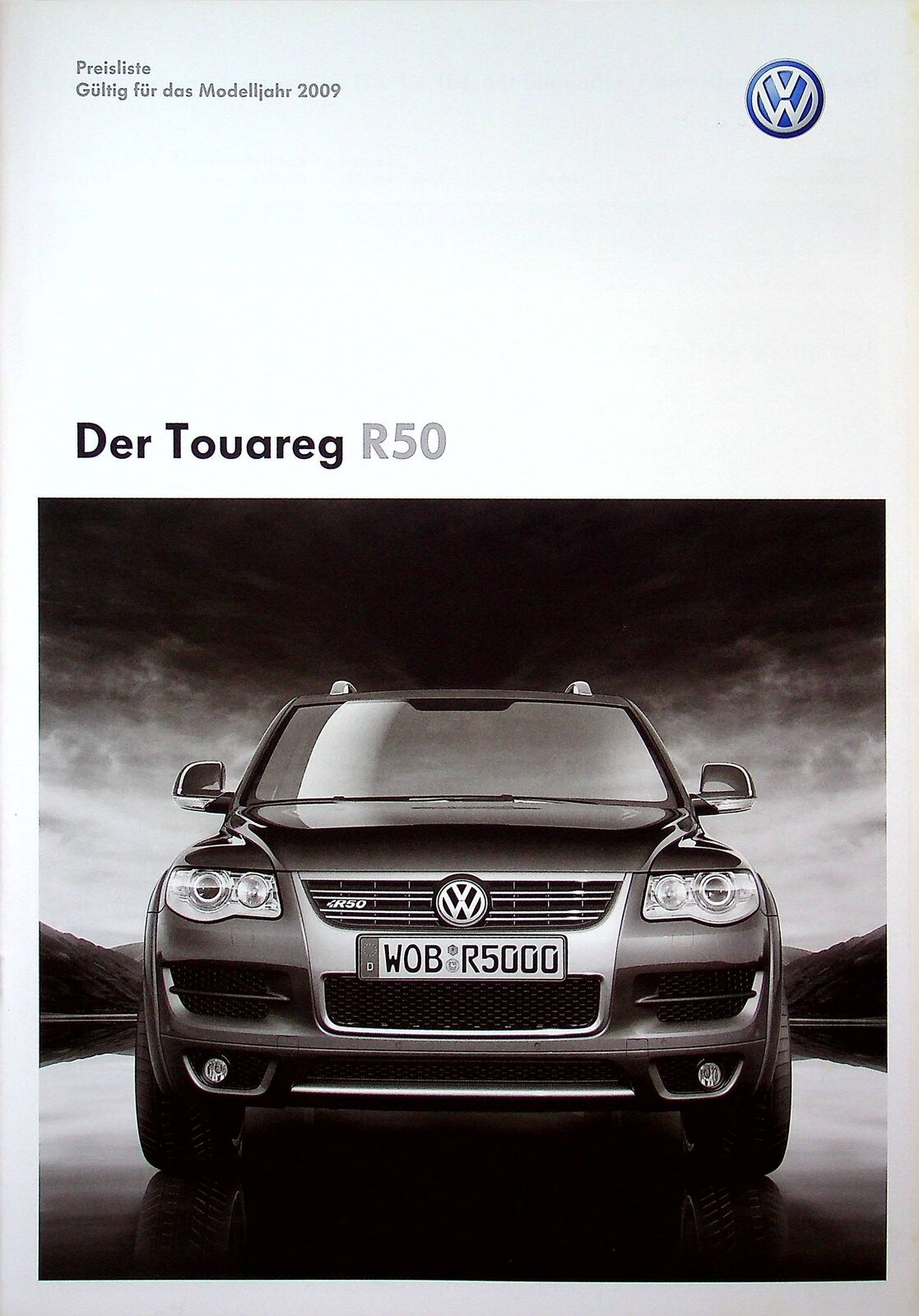 250173) VW Touareg R50 - Preisliste & Extras - Prospekt 05/2008 | eBay UK