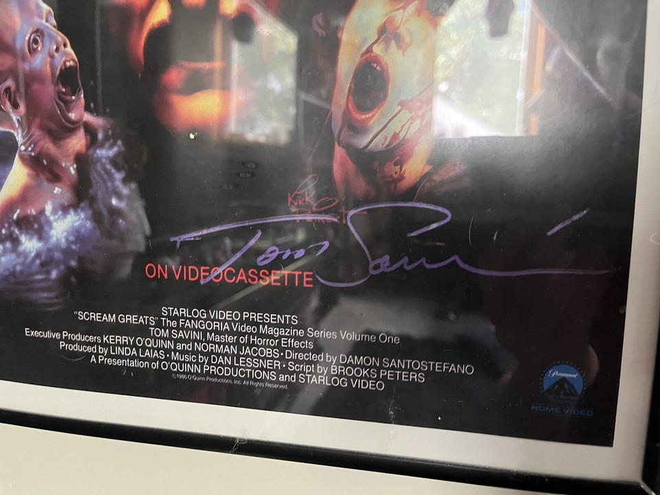 Tom Savini Autographed Screen Poster | eBay