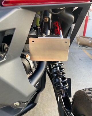 Polaris RZR Pro R License Plate Holder with Adapter Cable and Lights | eBay