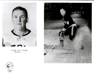 PF22 Original Photo JACK "TEX" EVANS 1966-67 CALIFORNIA SEALS WHL ...