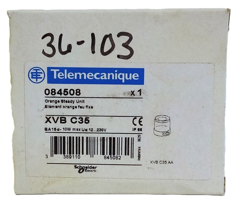 Telemecanique XVB-C35 12...230V 10W Orange Steady Stacklight No bulb | eBay
