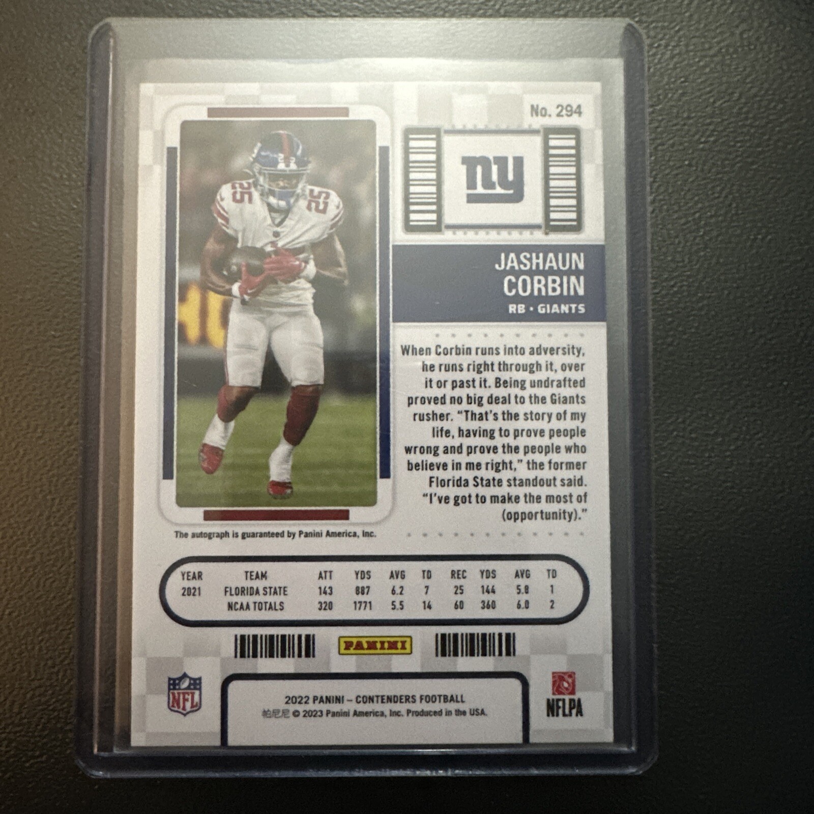 2022+Panini+Contenders+-+Rookie+Ticket+Playoff+Ticket+%23294+Jashaun ...