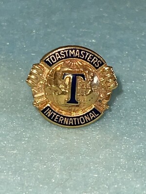 Toastmasters International Pin Peach Gold Tone Lapel Hat Pinback Tie ...