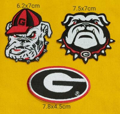 Georgia Bulldogs Logo Patch sport Embroidery ,Iron ,Sewing on Fabric | eBay