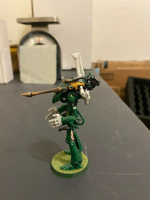 Warhammer 40K Eldar Wraithlord w/Brightlance Painted OOP Metal 0239 | eBay