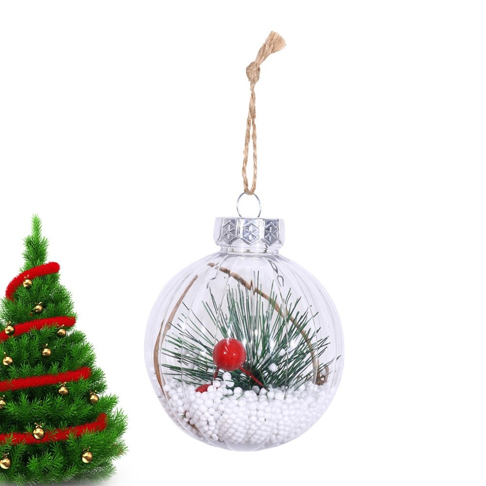 Christmas Tree Decorations Xmas Pendant Small Round Ball Haning Drop ...