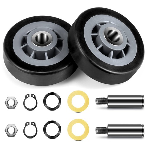 303373K Dryer Drum Support Roller, 2 PACK (Upgrade 2024) Roller Wheel ...