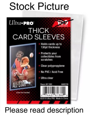 Ultra Pro Thick Card Sleeves **25** Per Order - Card Sleeves the fit up ...