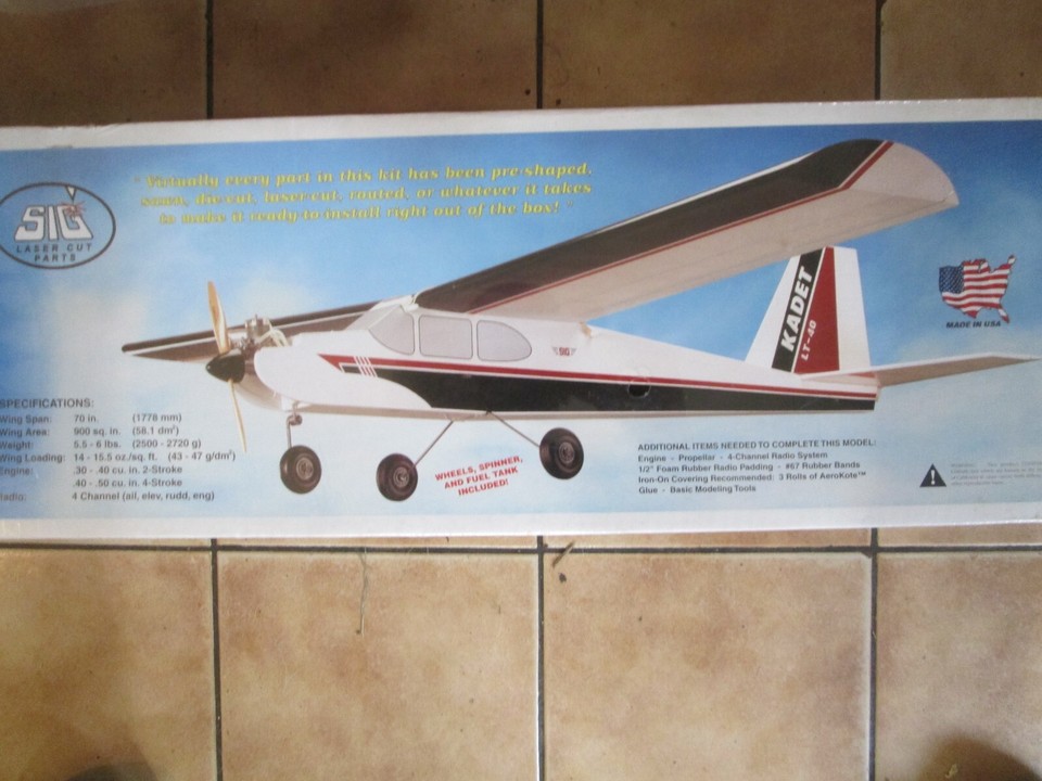 Sig Kadet LT-40 Radio Comtrol Model Kit | eBay