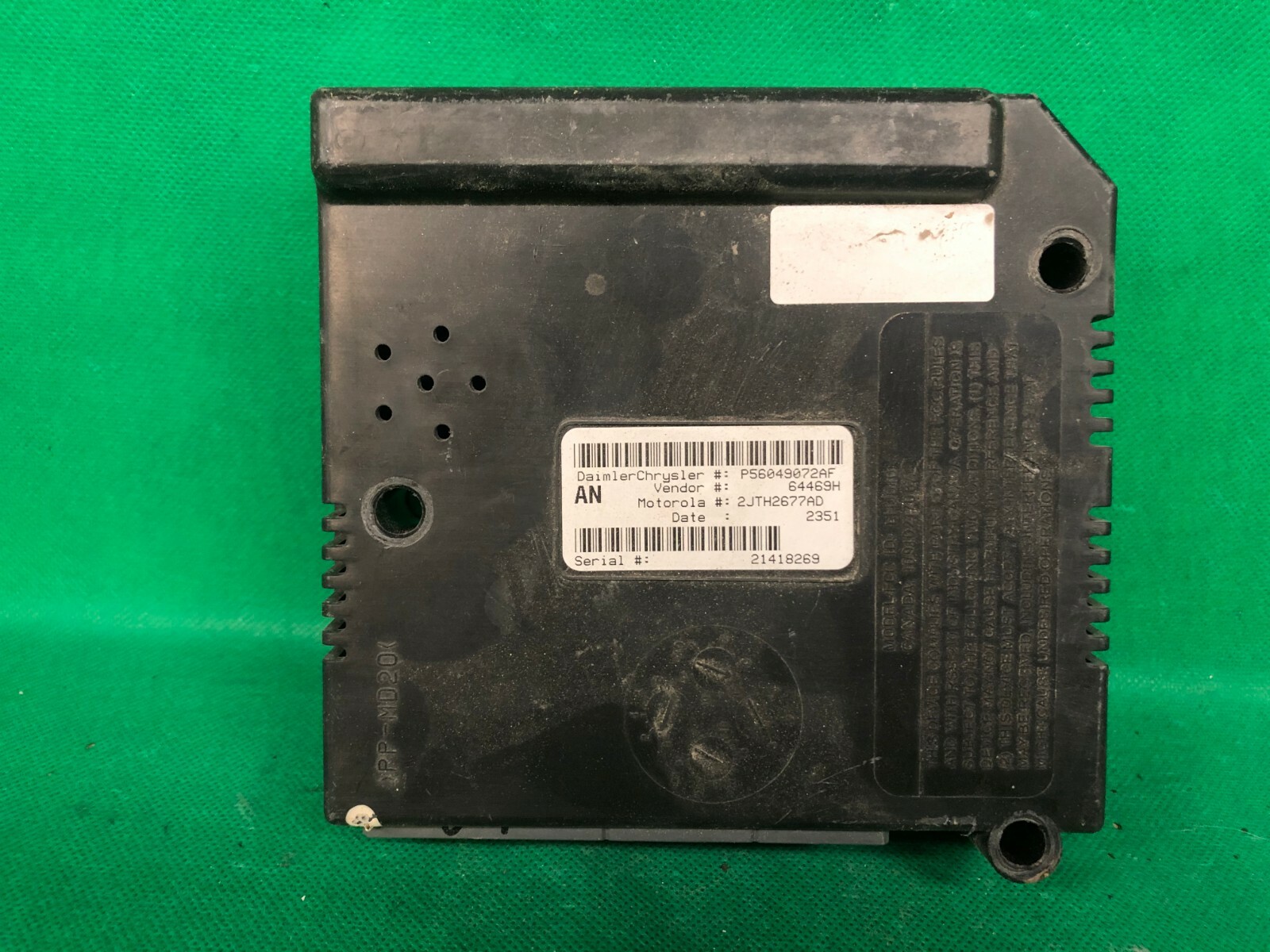 01-03 DODGE DAKOTA CTM CENTRAL TIMING MODULE UNIT CTU OEM BCM ...