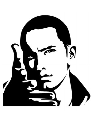 Eminem Premium Premium Decorative Stencil Template Reusable for Wall ...
