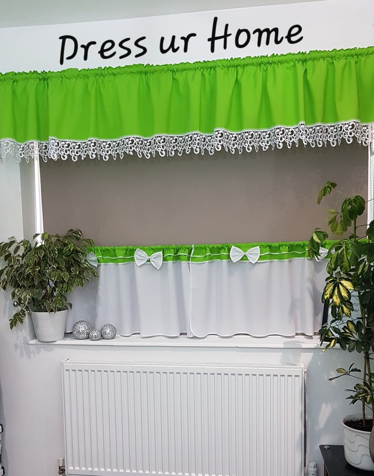 Kitchen set net curtain cafe net curtain various colours modern design ...