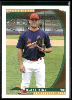 Blake King 2006 Appalachian League Top Prospect Set | eBay