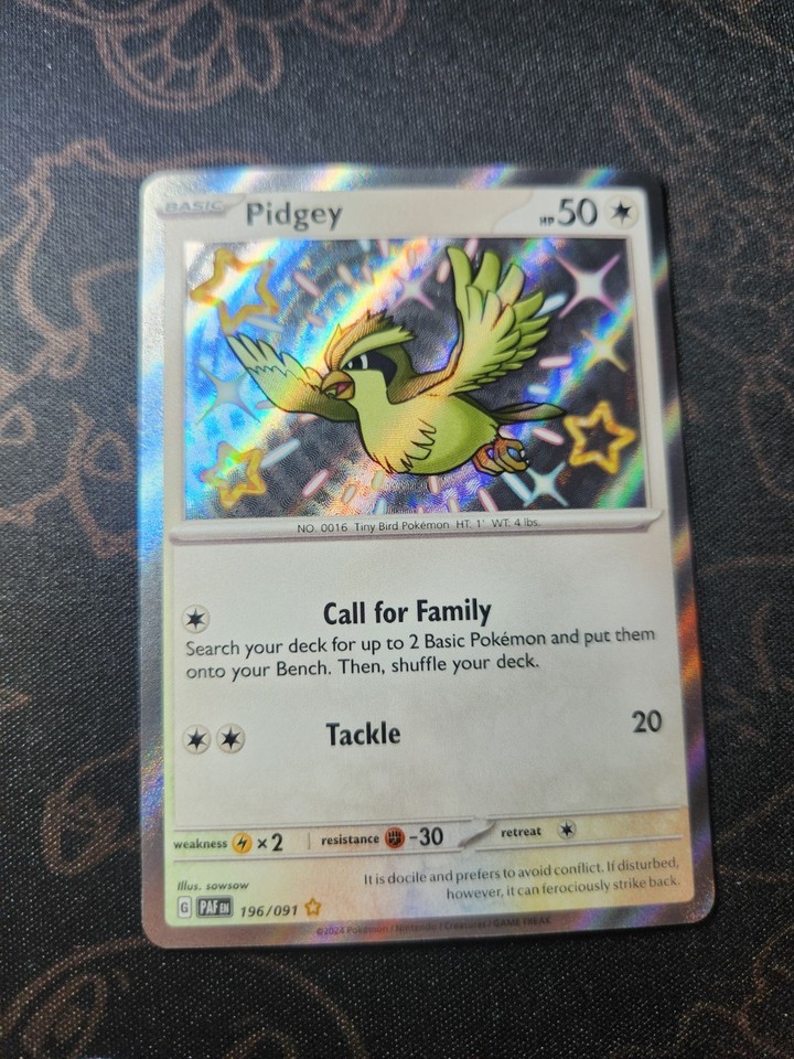 Pokemon Paldean Fates Pidgey Evolution Line | eBay UK