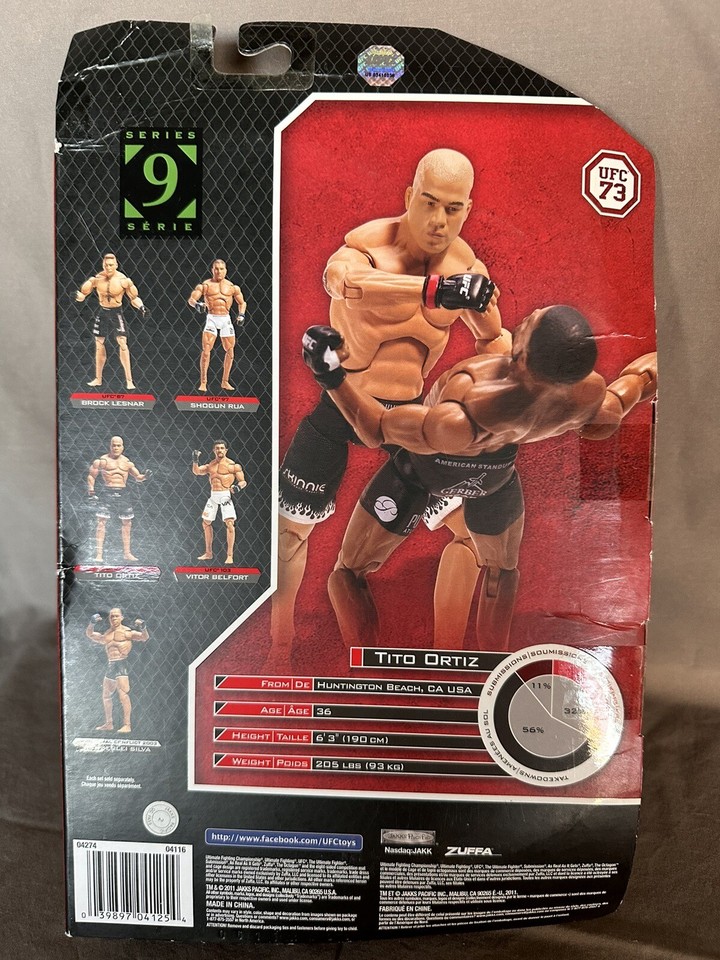 Jakks UFC Collection series 9 Tito Ortiz Huntington Beach Bad Boy UFC ...
